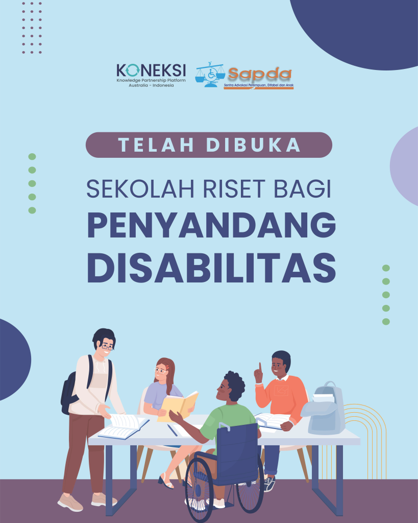 Telah Dibuka Sekolah Riset bagi Penyandang Disabilitas - SAPDA